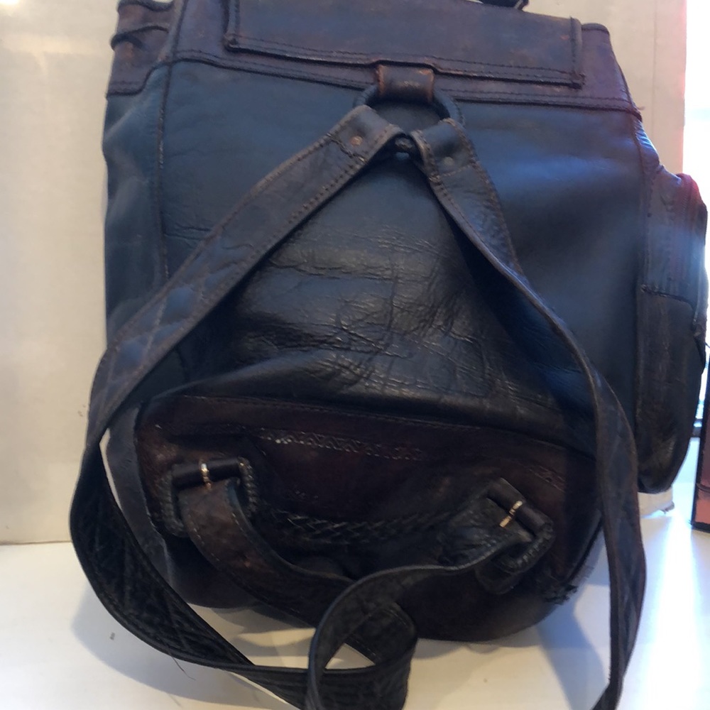 Rare Vintage Leather 60s Backpack - Gem